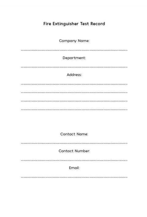 Fire Extinguisher Log Book - Herbert Publishing